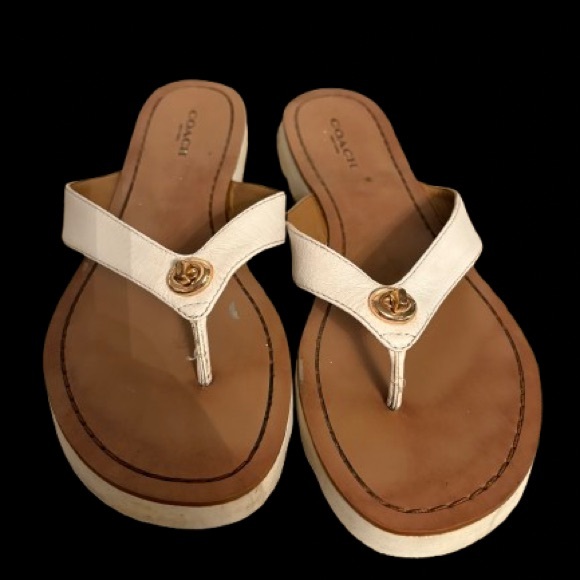 Coach | Shoes | Coach Shelly Flip Flops Size 75 | Poshmark